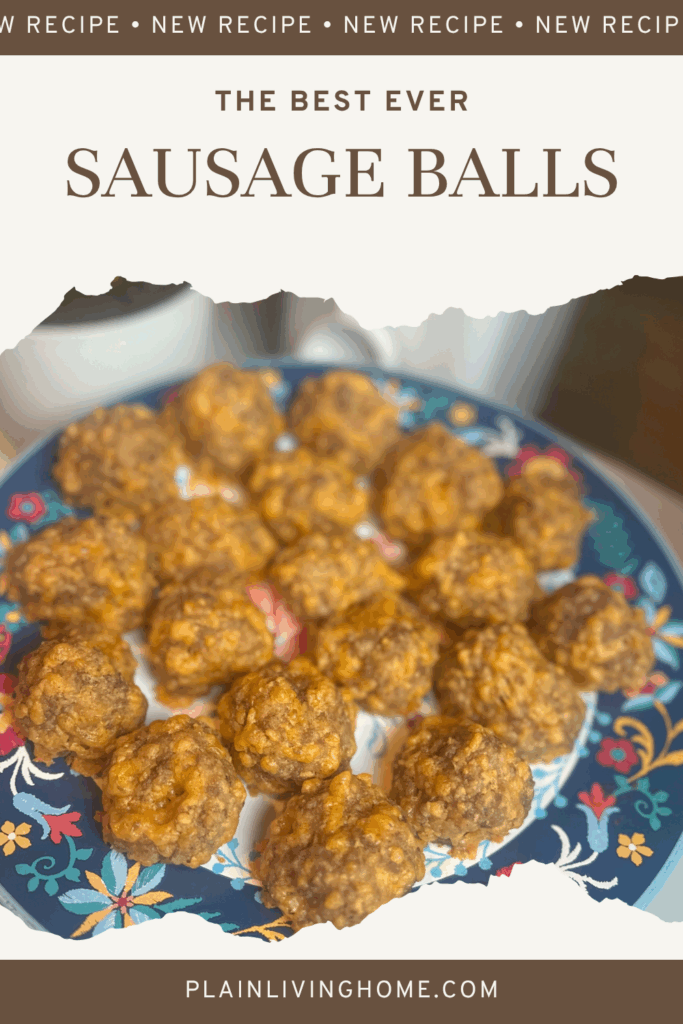 Easy 3 Ingredient Sausage Balls Plain Living